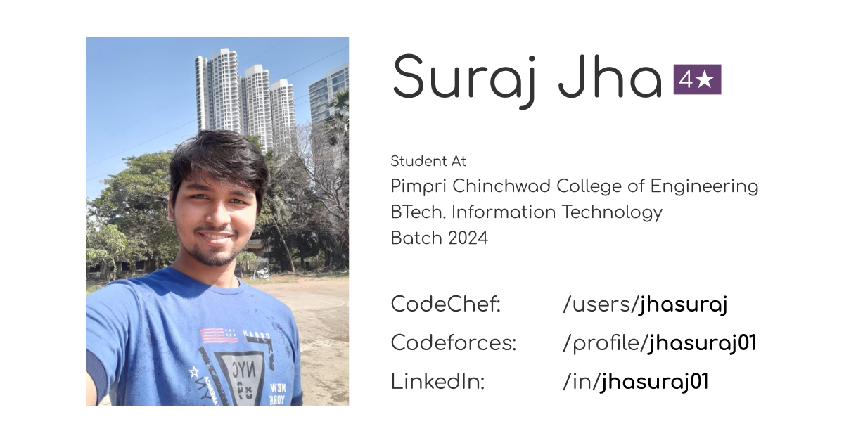 Suraj Jha - Software Engineer | Official Website
